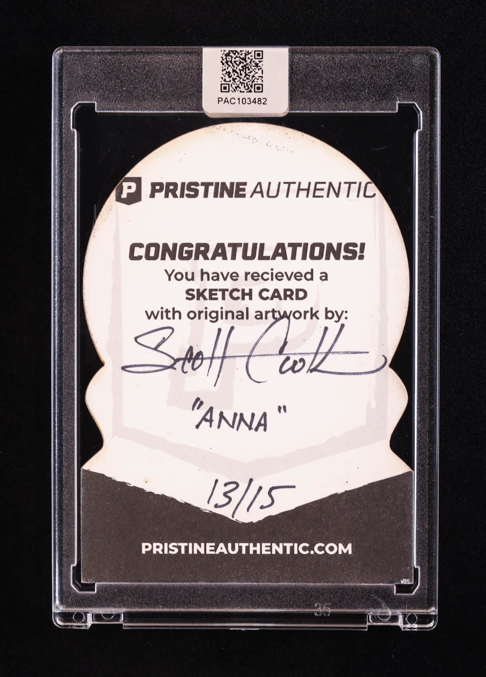 Anna | Frozen | Original Art Sketch Card by Scott Cook (1/1 Original Art) | Pristine Auction