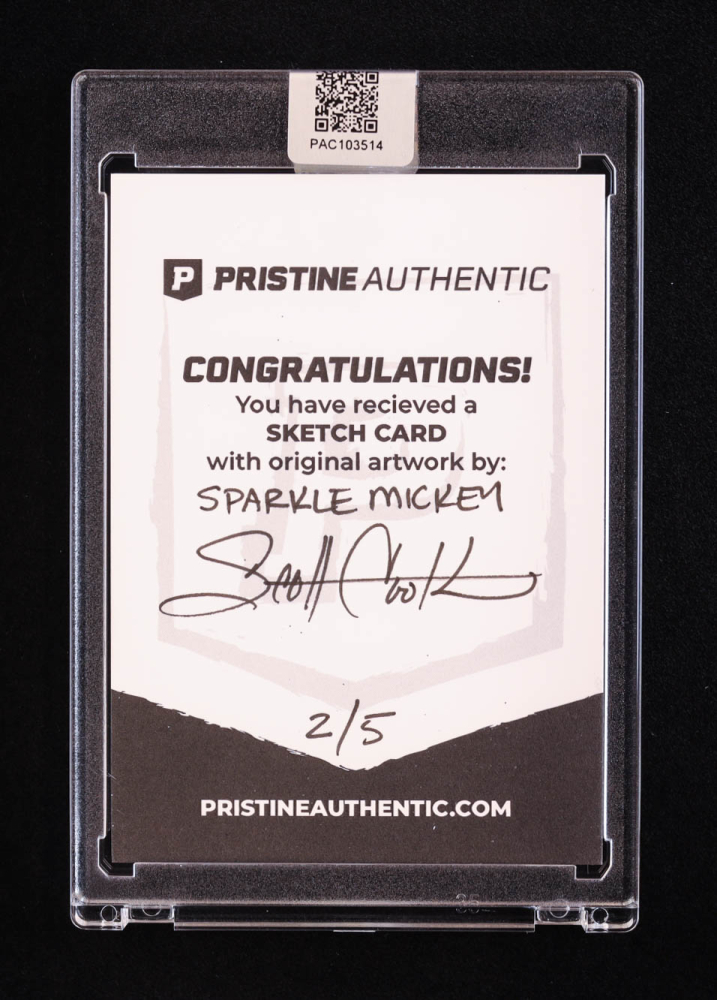 Sparkle Mickey | Disney | Original Art Sketch Card by Scott Cook (1/1 ...