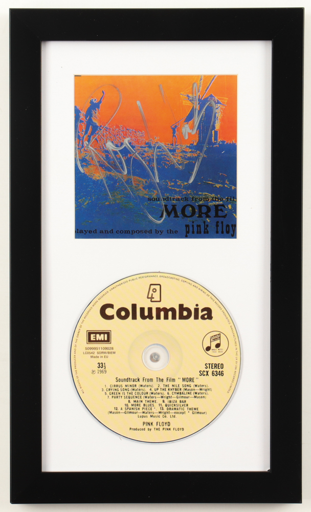 Roger Waters Signed Custom Framed "More" CD Album Insert Display With ...