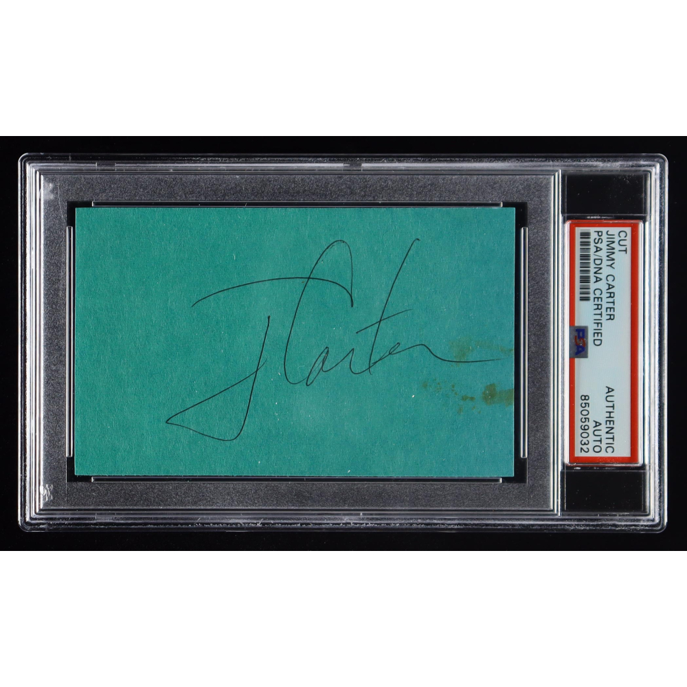 Jimmy Carter Signed Cut (PSA) | Pristine Auction