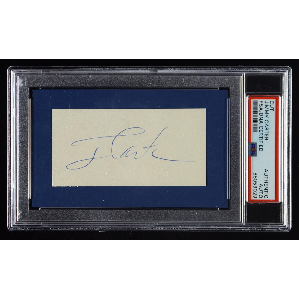 Jimmy Carter Signed Cut (PSA) | Pristine Auction