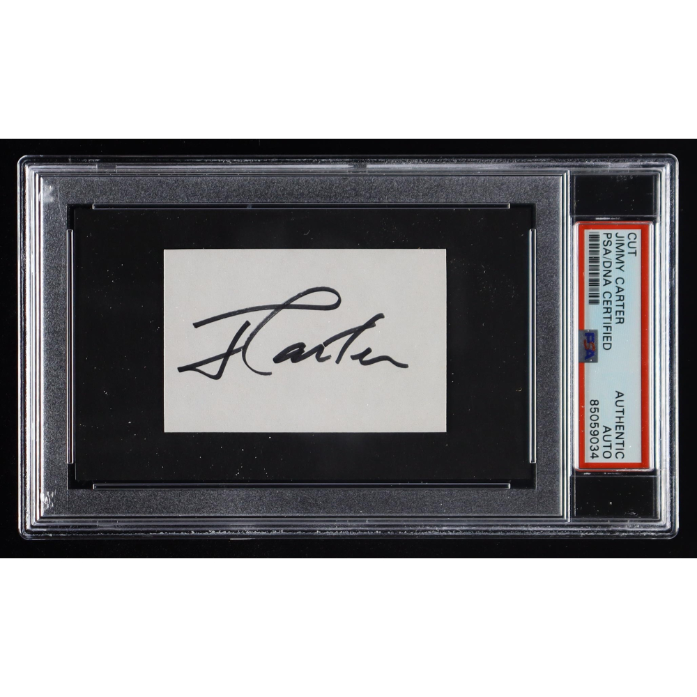 Jimmy Carter Signed Cut (PSA) | Pristine Auction