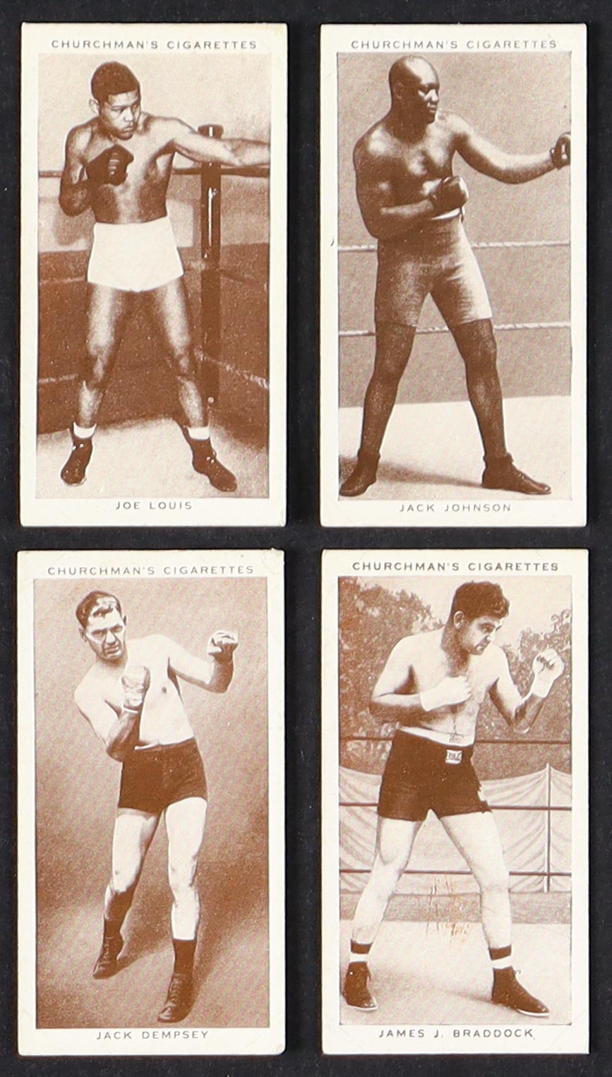 1938 Churchman Boxing Personalities Complete Set of (50) Cigarette ...