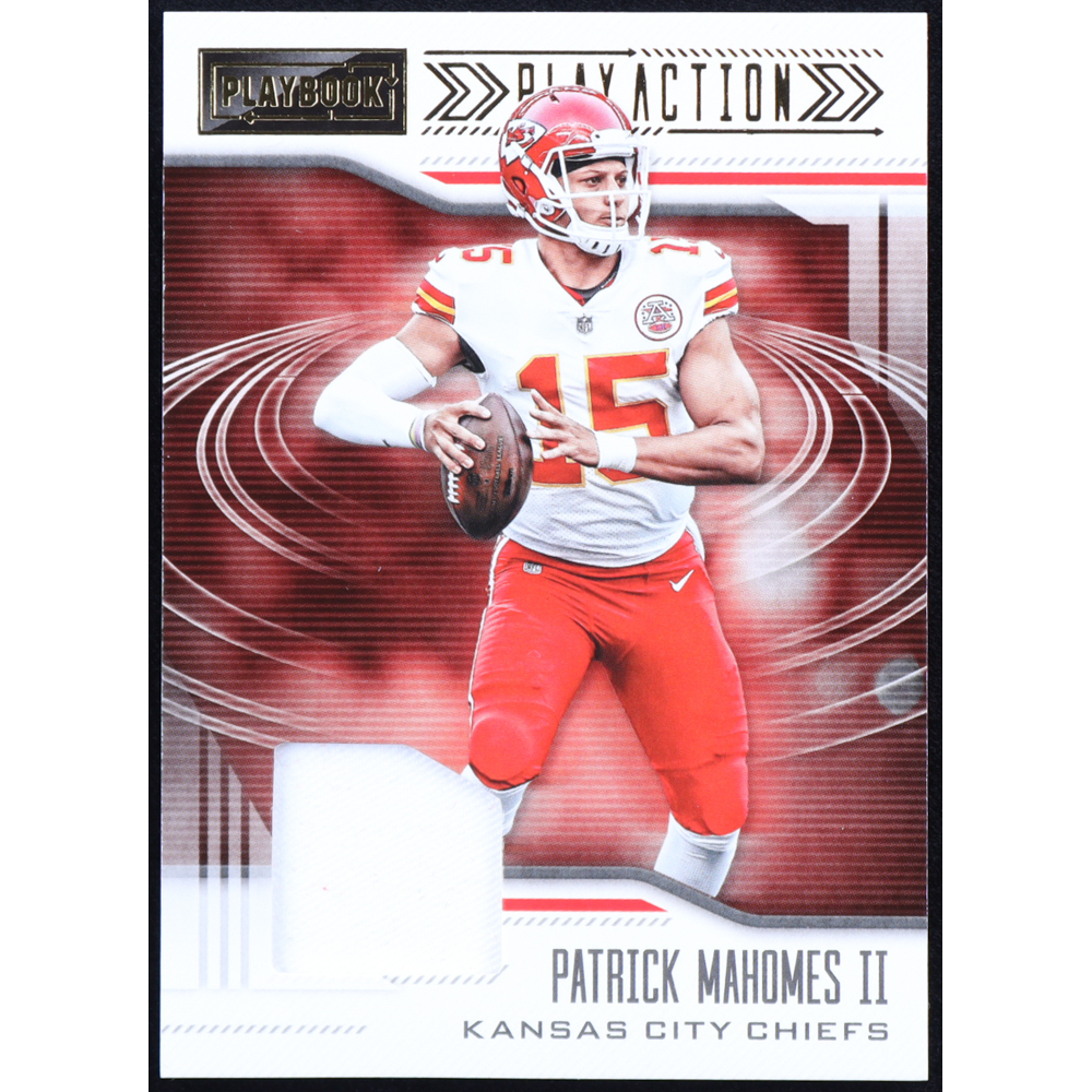 Patrick Mahomes II 2018 Panini Playbook Play Action Swatches #4 ...
