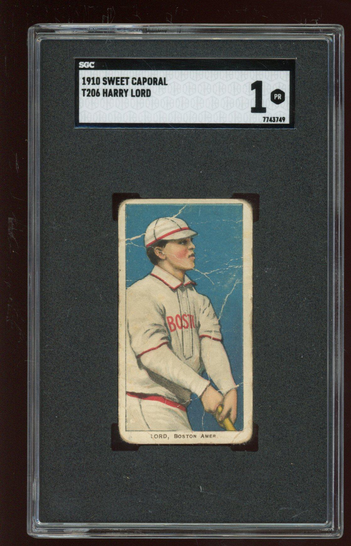 Harry Lord 1910 Sweet Caporal T206 (SGC 1) | Pristine Auction