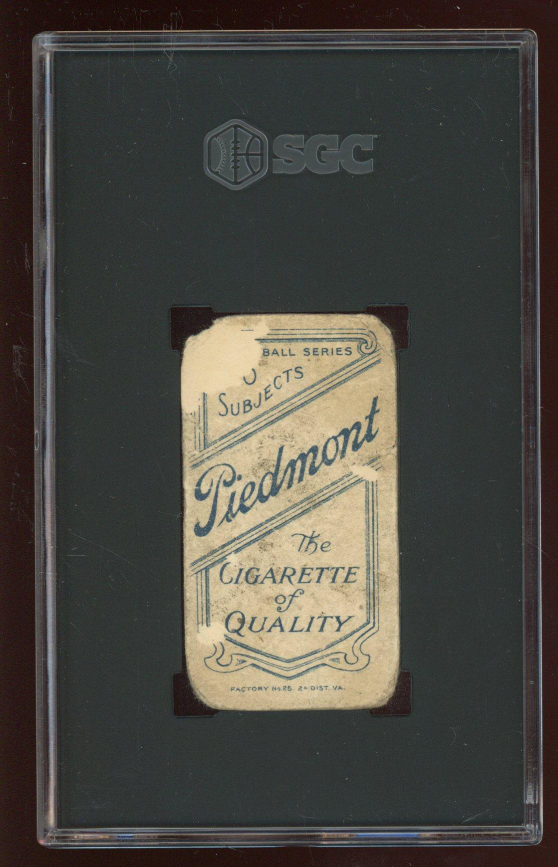 Red Ames 1910 Piedmont Cigarettes T206 Hands at Chest (SGC 1 ...