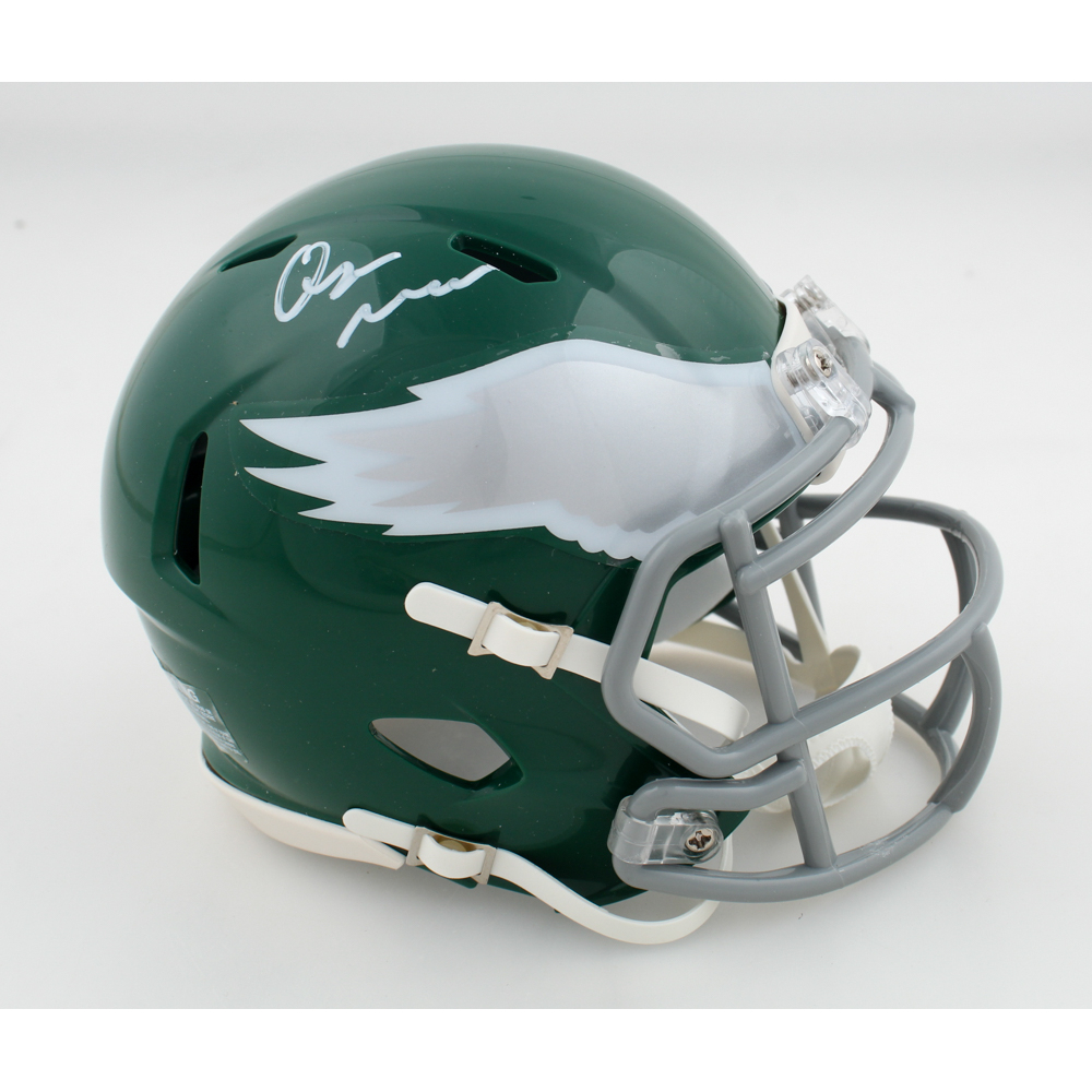 Quinyon Mitchell Signed Eagles Throwback Alternate Speed Mini Helmet ...