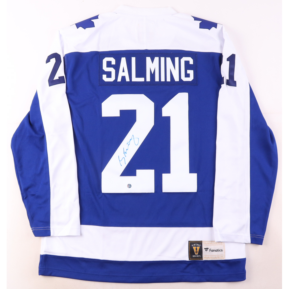 Borje Salming Signed Jersey (Frameworth) | Pristine Auction