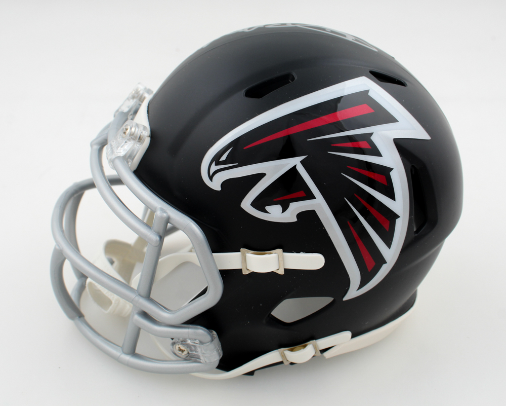 Andre Rison Signed Falcons Speed Mini Helmet Inscribed "Bad Moon ...