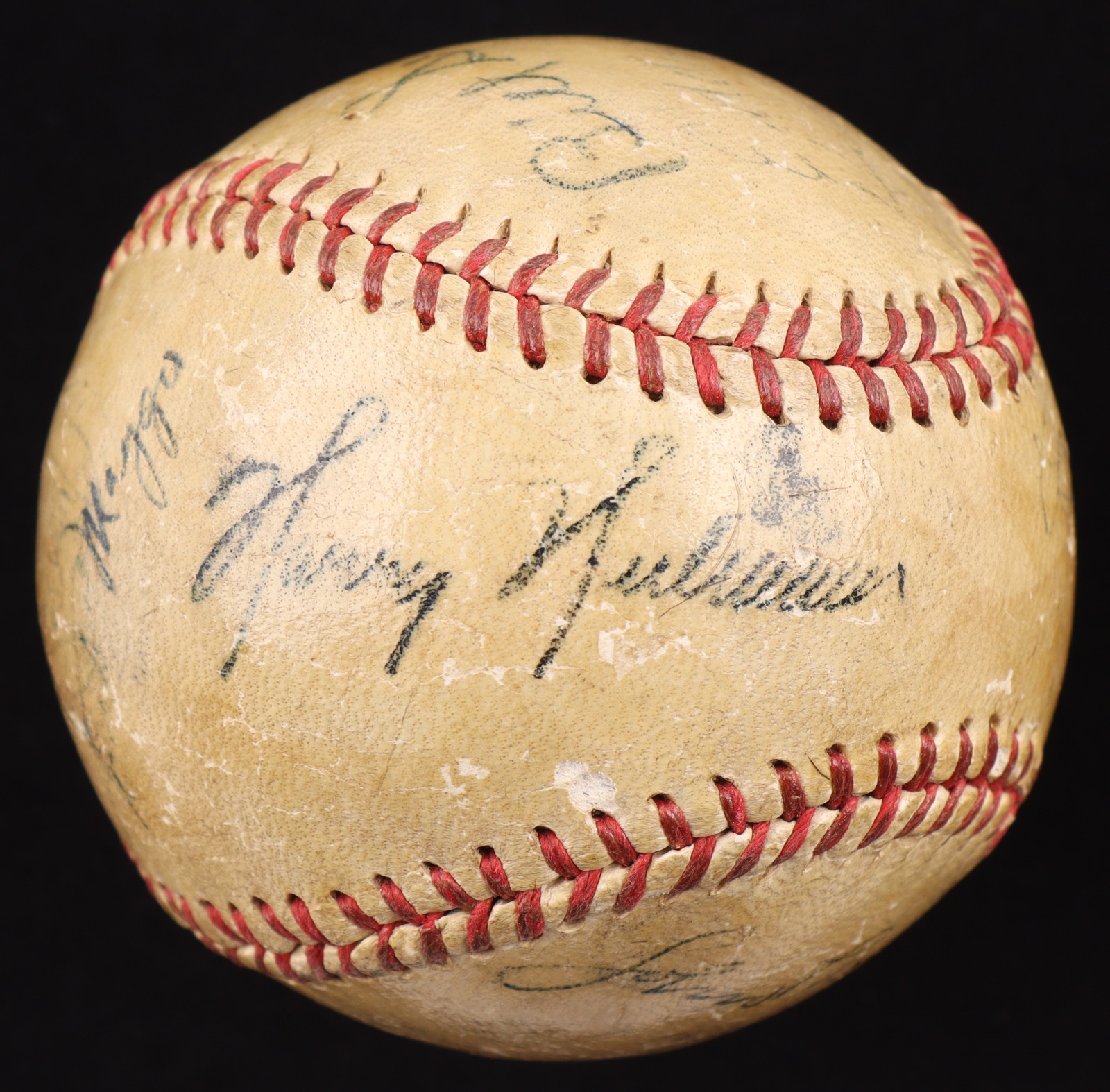 1947 Tigers & Red Sox Baseball Signed by (14) with Harry Heilmann, Bill ...