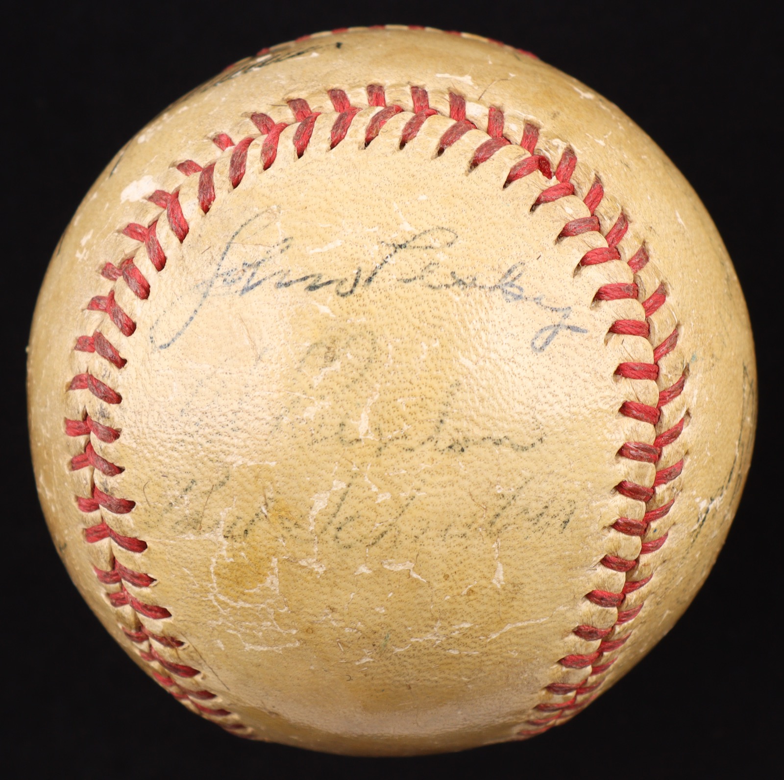 1947 Tigers & Red Sox Baseball Signed by (14) with Harry Heilmann, Bill ...