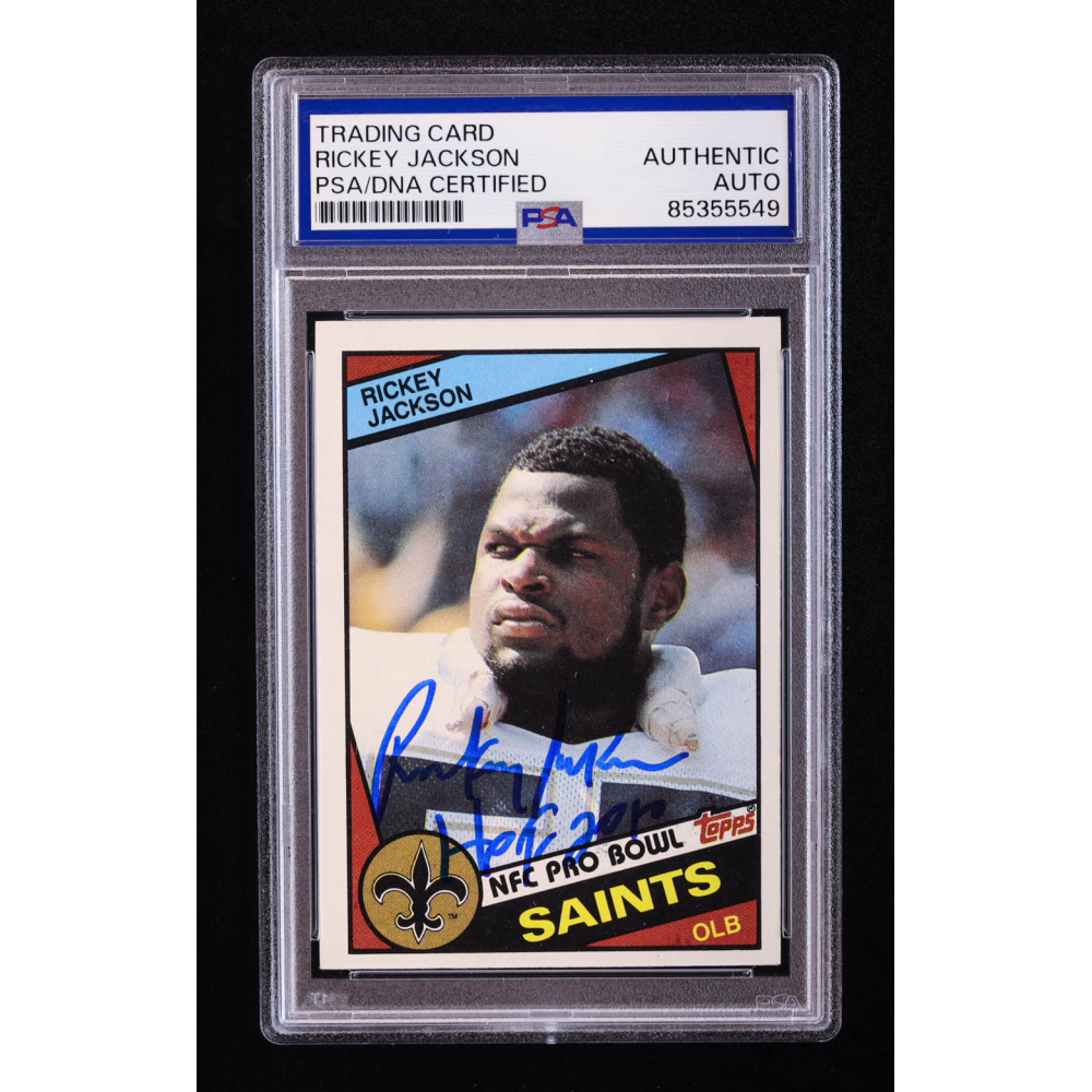Rickey Jackson Signed 1984 Topps #303 Inscribed "HOF 2010" (PSA ...
