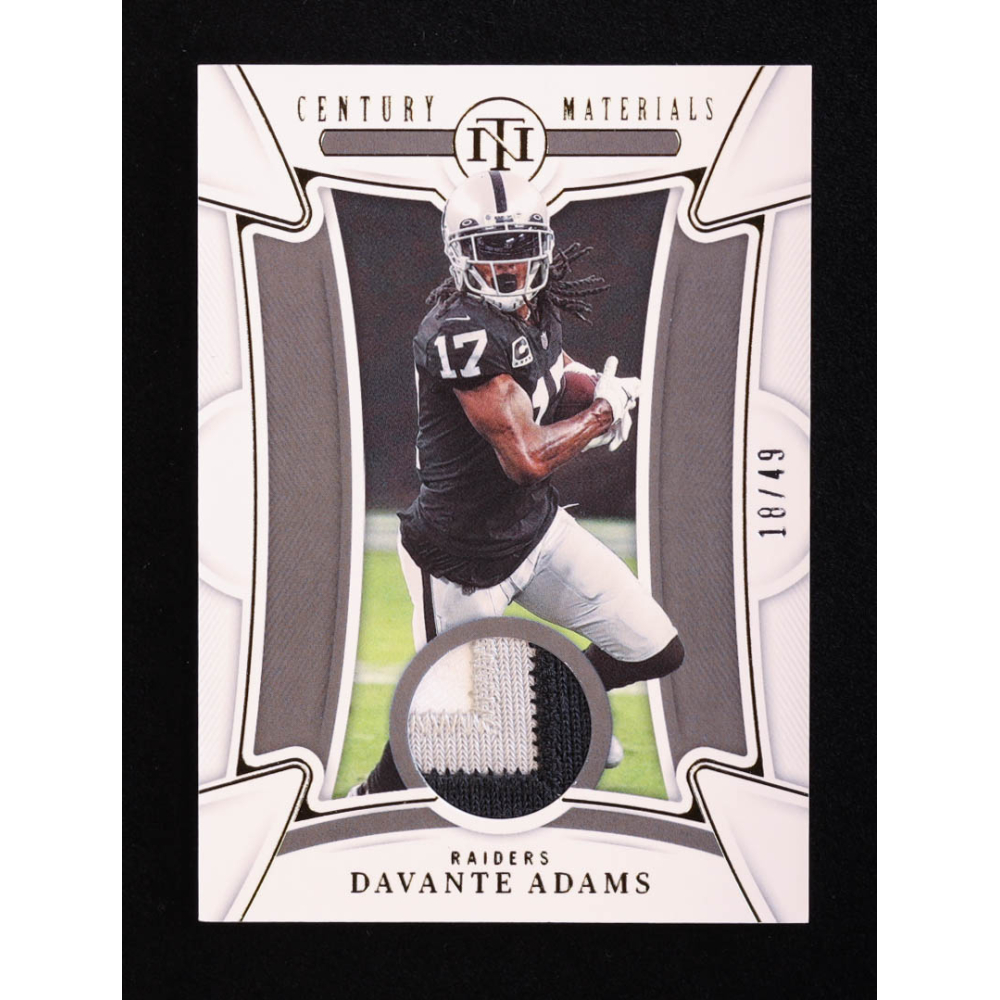 Davante Adams 2022 Panini National Treasures Century Materials Gold #88 ...