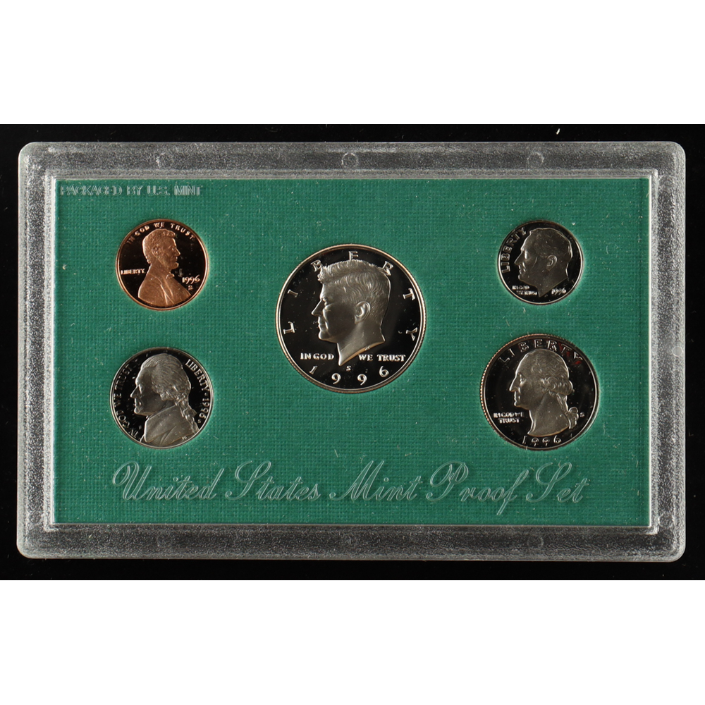 1996-S United States Mint Proof Set with (5) Coins | Pristine Auction