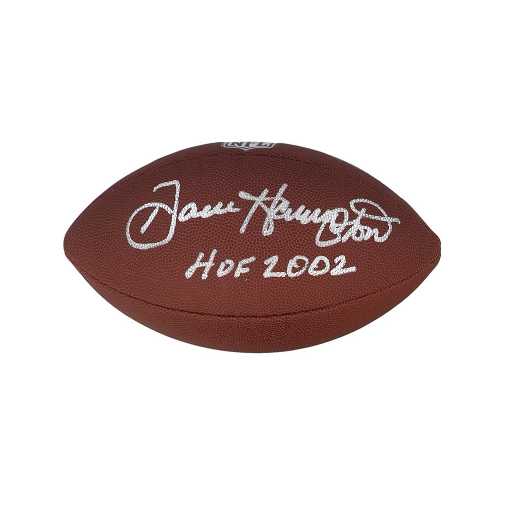 Dan Hampton Signed NFL Football Inscribed "HOF 2002" (Schwartz ...