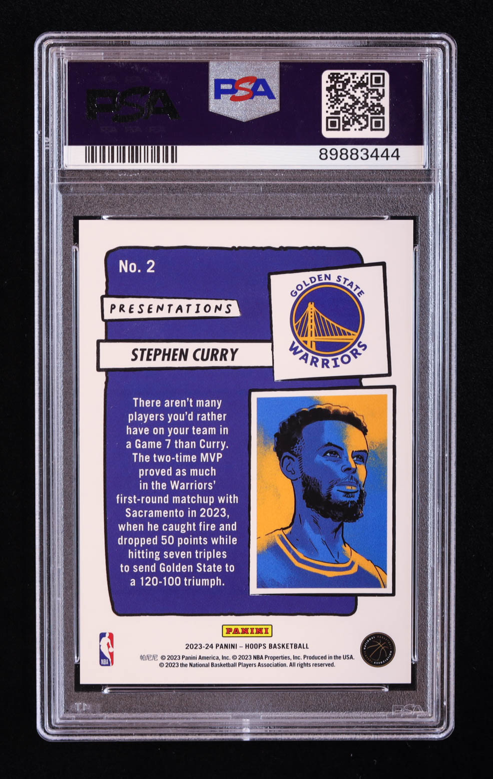 Stephen Curry 2023-24 Hoops Presentations #2 (PSA 10) | Pristine Auction