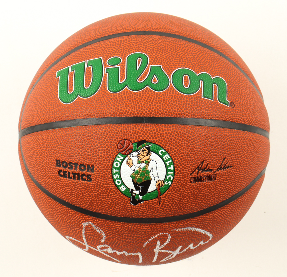 Larry Bird Signed Celtics Logo NBA Basketball (Schwartz & Bird ...