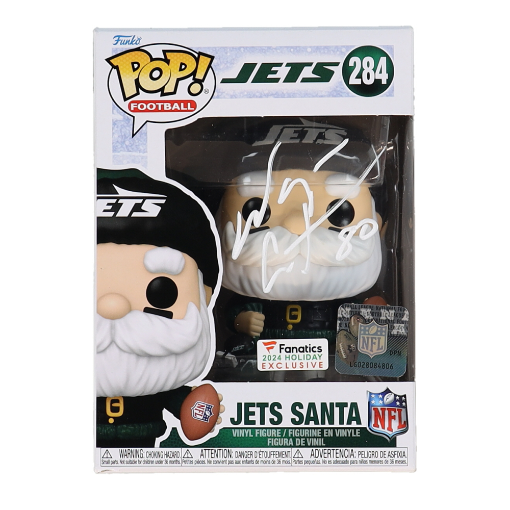 Wayne Chrebet Signed Jets #284 Jets Santa Funko Pop! Vinyl Figure ...