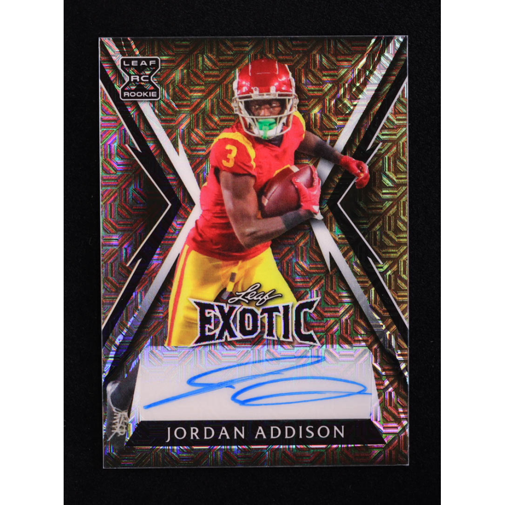 Jordan Addison 2023 Leaf Exotic Mojo Deer #BAJA1 #2/5 RC | Pristine Auction