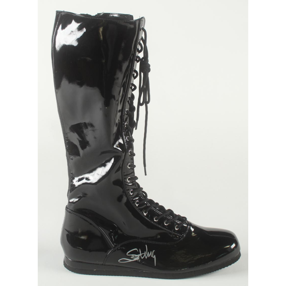 Sting Signed Wrestling Boot (Schwartz) | Pristine Auction