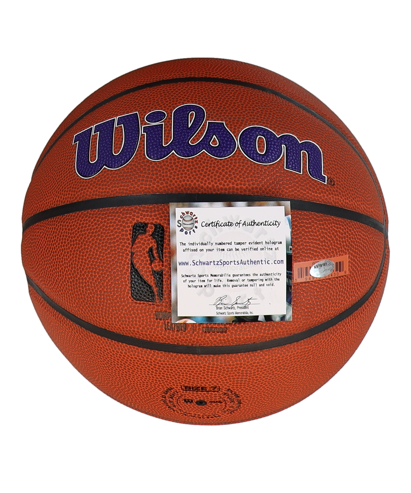 James Worthy Signed NBA Lakers Logo Basketball (Schwartz) | Pristine ...