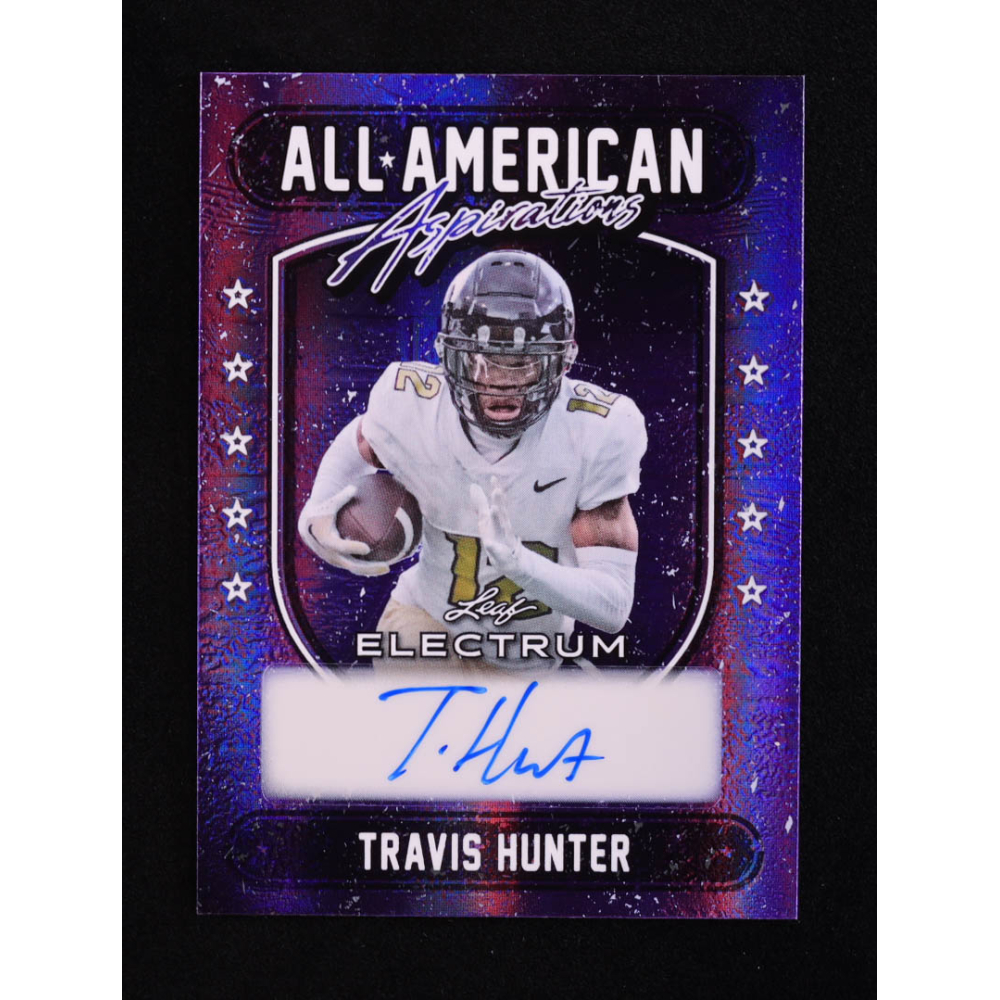 Travis Hunter 2024 Leaf Electrum All-American Aspirations Autographs ...