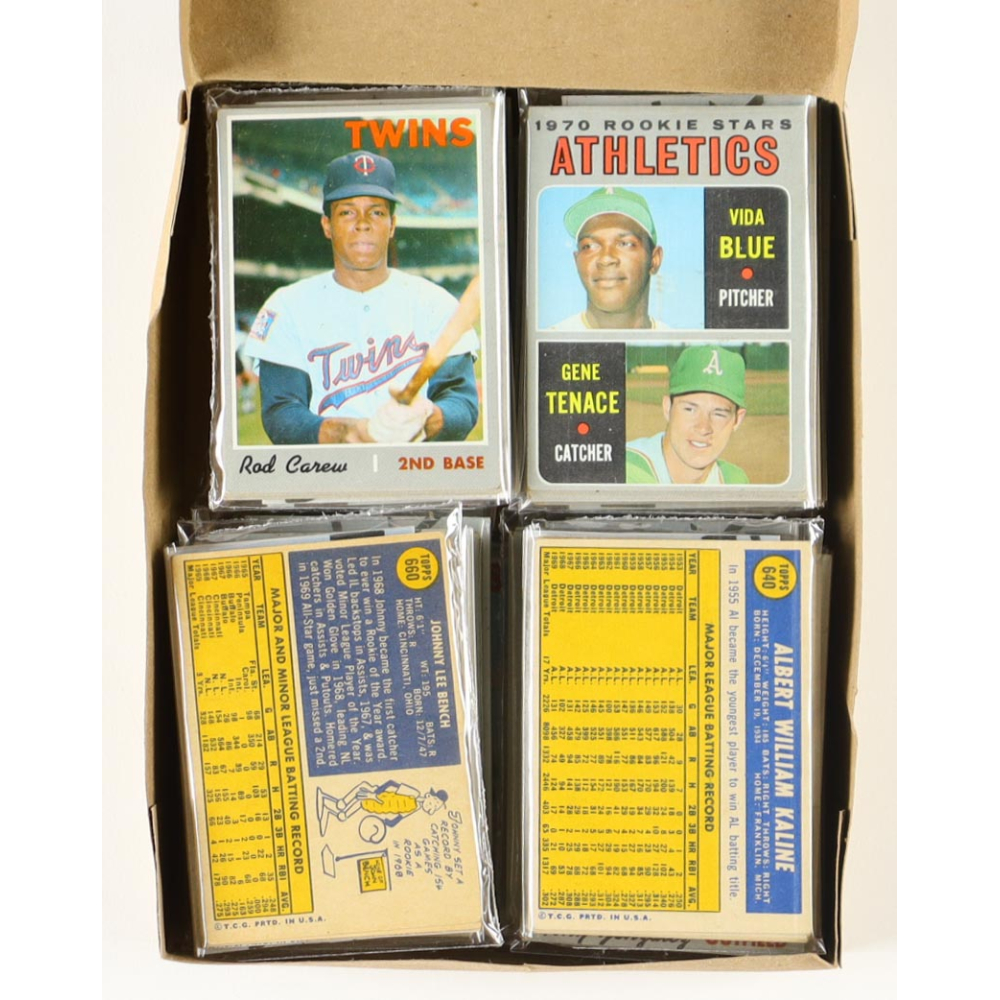 1970 Topps Baseball Cello Fun Pack Vending Box with (20) Packs ...