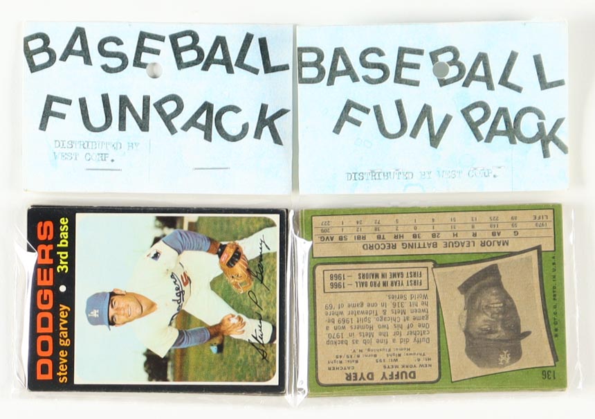 1971 Topps Baseball Cello Fun Pack Vending Box with (20) Packs ...