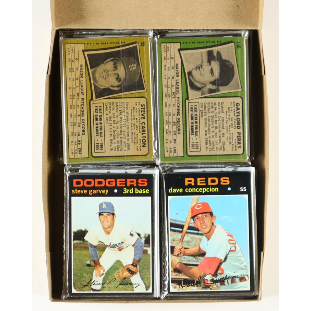 1971 Topps Baseball Cello Fun Pack Vending Box with (20) Packs ...