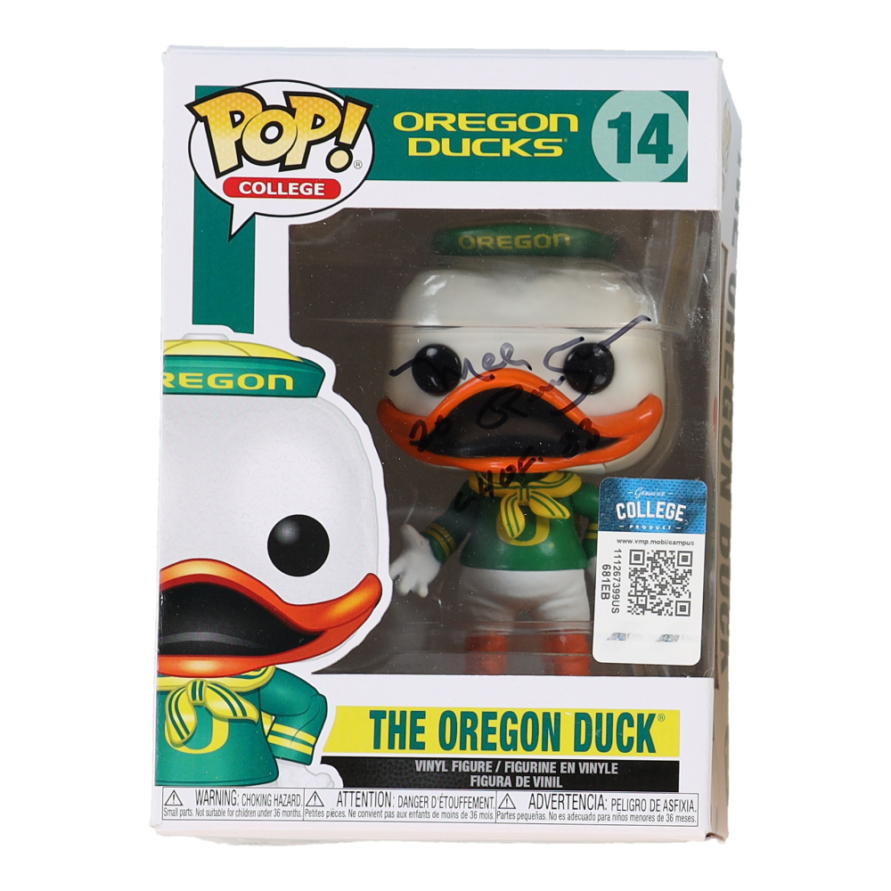 Mel Renfro Signed Oregon Ducks #14 The Oregon Duck Funko Pop! Vinyl ...