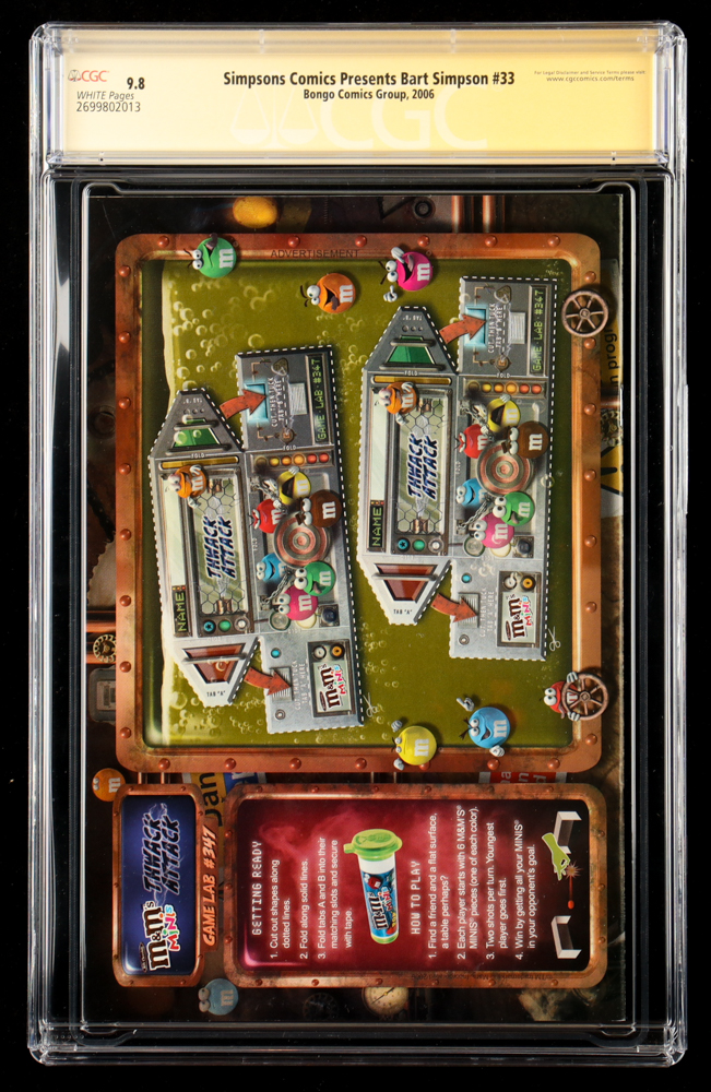 Nancy Cartwright Signed 2006 "Simpsons Comics Presents: Bart Simpson ...