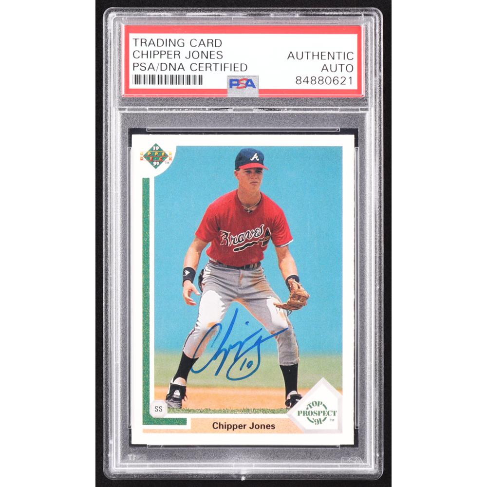 Chipper Jones Signed 1991 Upper Deck #55 RC (PSA) | Pristine Auction
