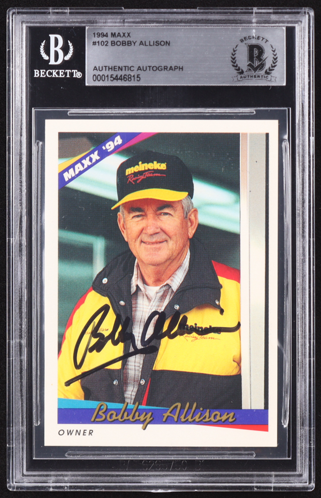 Bobby Allison Signed 1994 Maxx #102 (BGS) | Pristine Auction