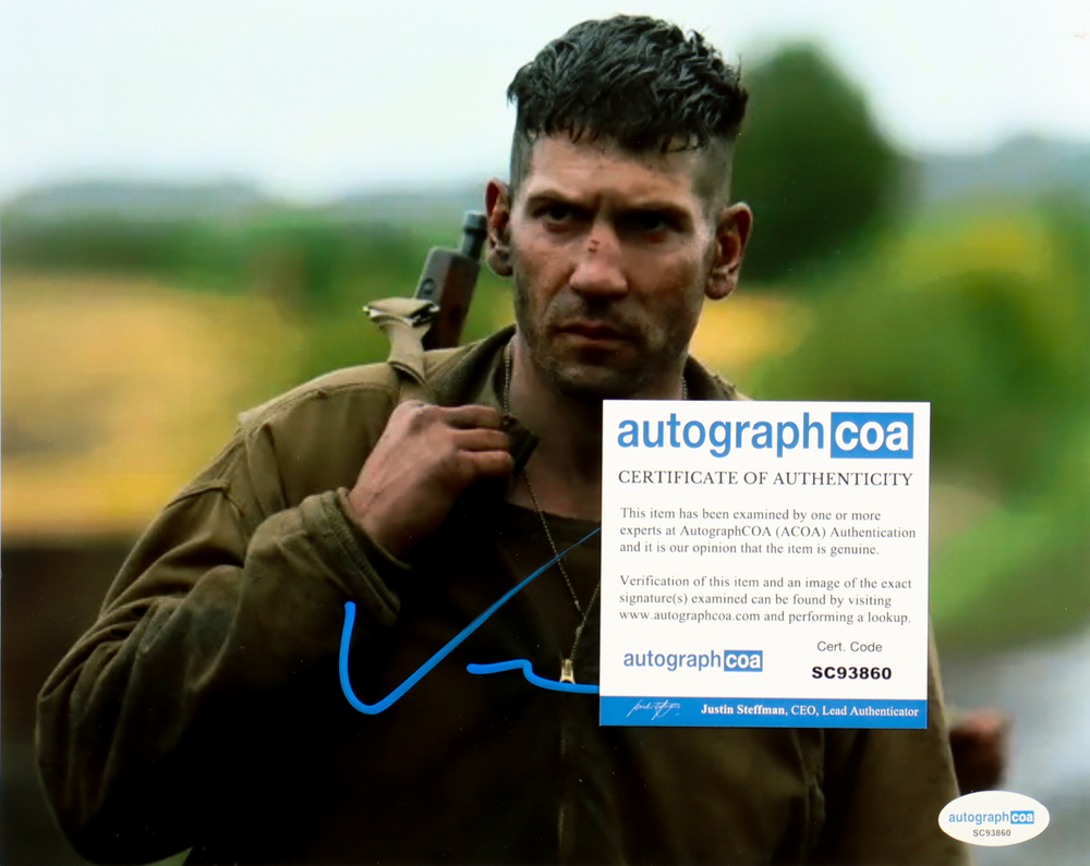 Jon Bernthal Signed "Fury" 8x10 Photo (ACOA) | Pristine Auction