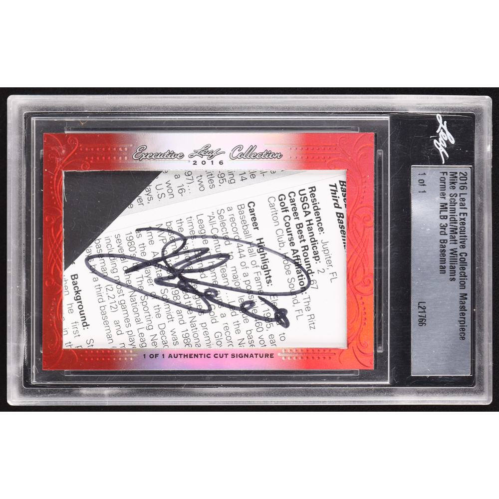 Mike Schmidt / Matt Williams 2016 Leaf Executive Collection Masterpiece ...