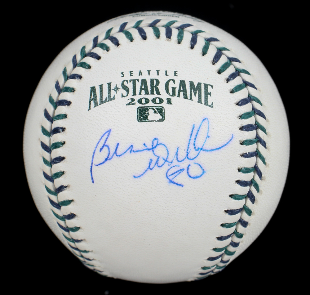 Bernie Williams Signed 2001 All-Star Game Logo Baseball (Beckett ...