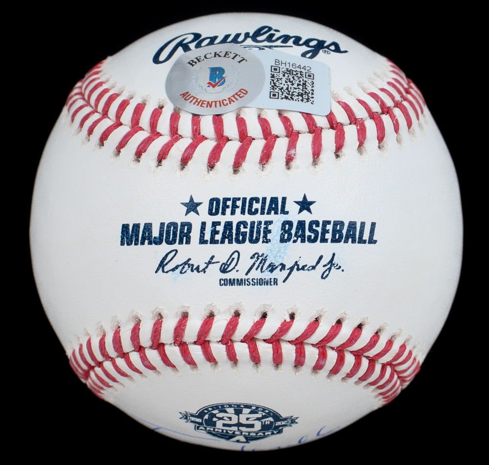 Torey Lovullo Signed Official 25th Anniversary Logo Baseball Inscribed ...