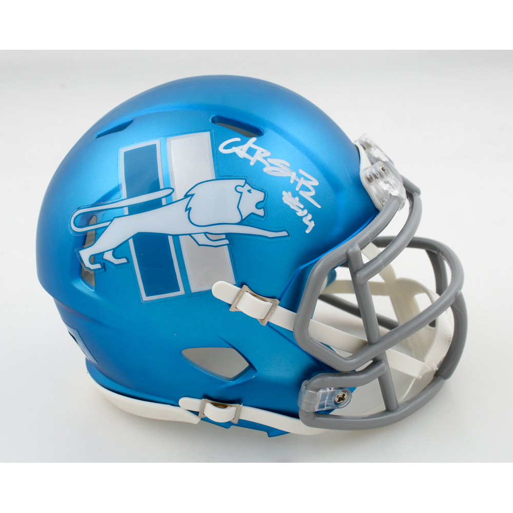 Amon-Ra St. Brown Signed Lions Alternate Speed Mini Helmet (Beckett ...