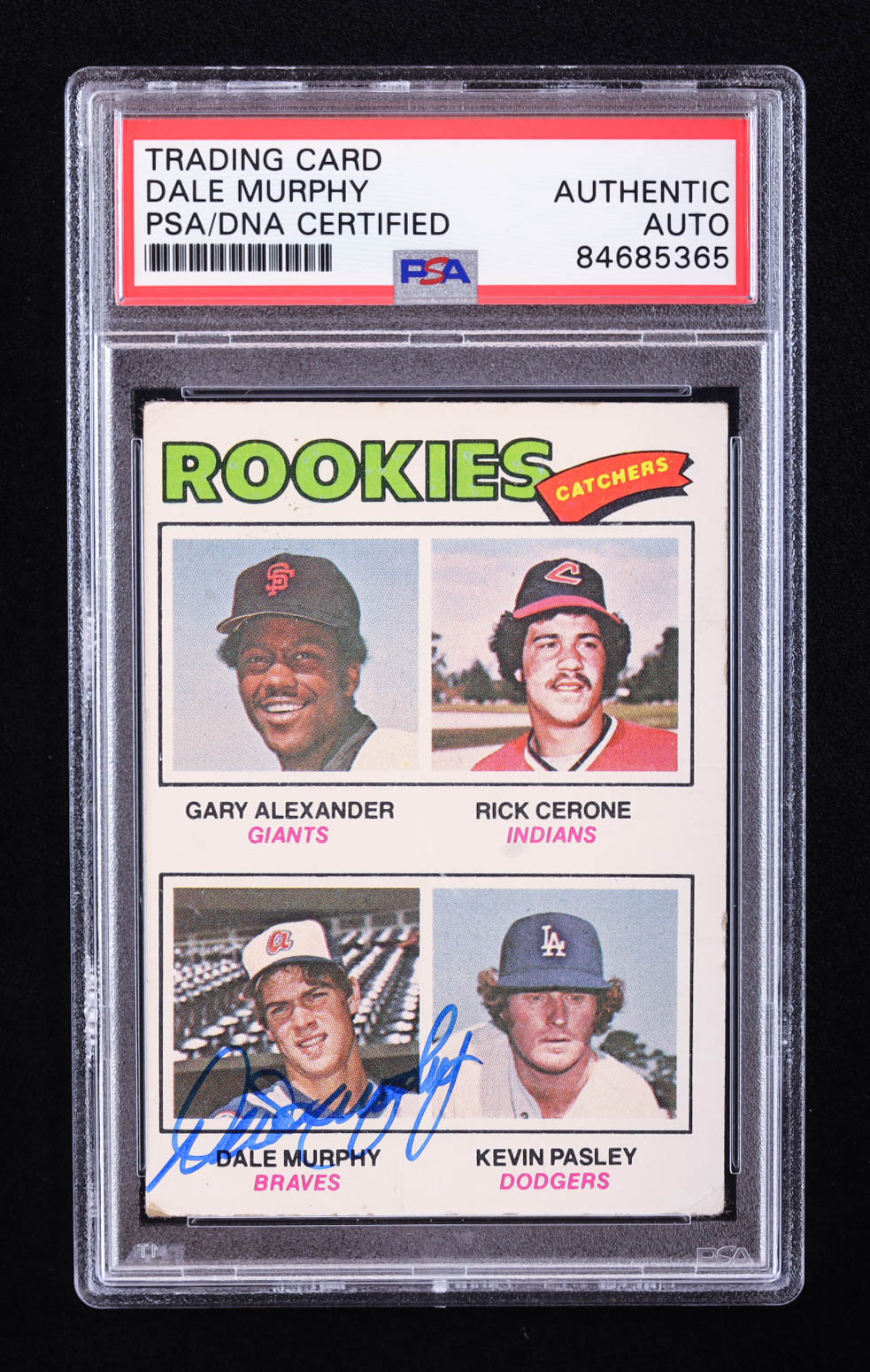 Dale Murhpy Signed 1977 Topps #476 Rookie Catchers/Gary Alexander RC ...