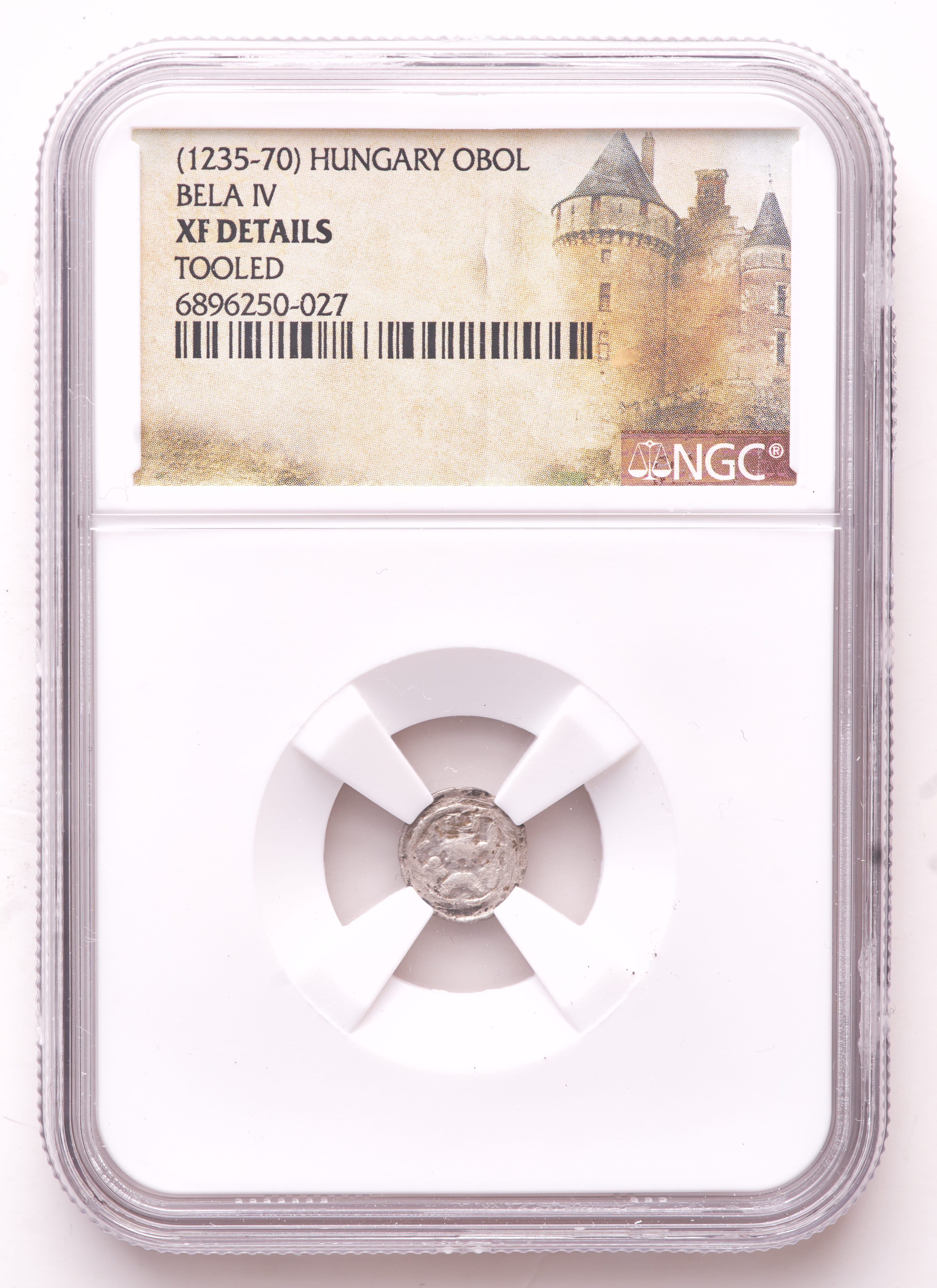 Bela IV (1235-1270) Medieval Hungary Silver Obol (NGC XF Details ...
