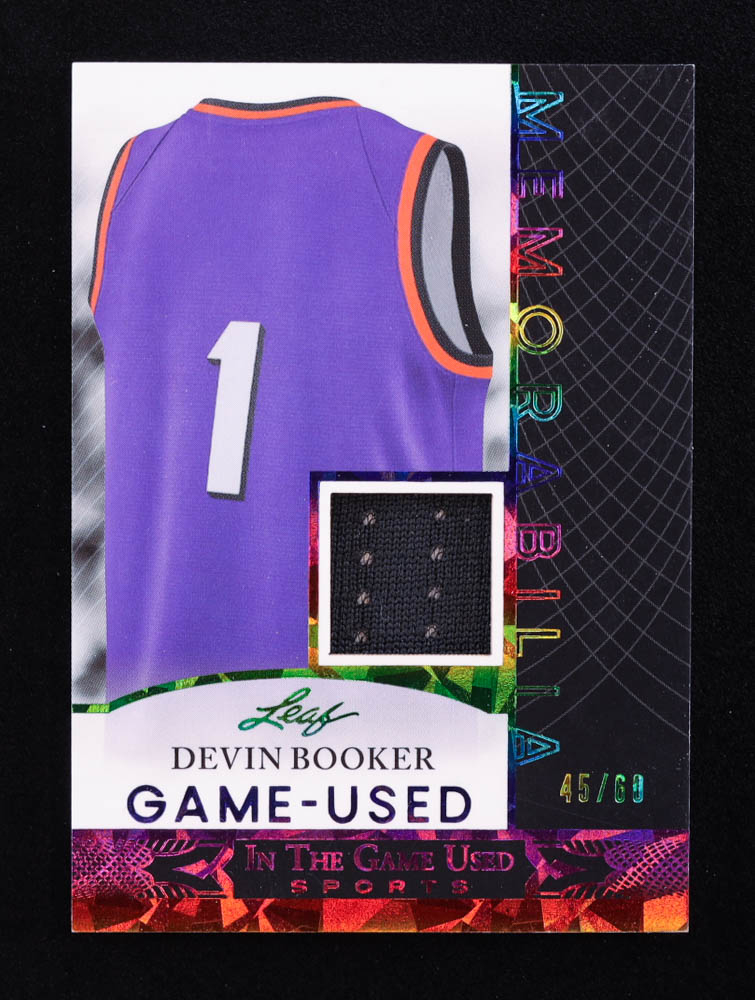 Devin Booker 2024 Leaf ITG Game-Used Memorabilia Crystal Rainbow #GUM10 ...