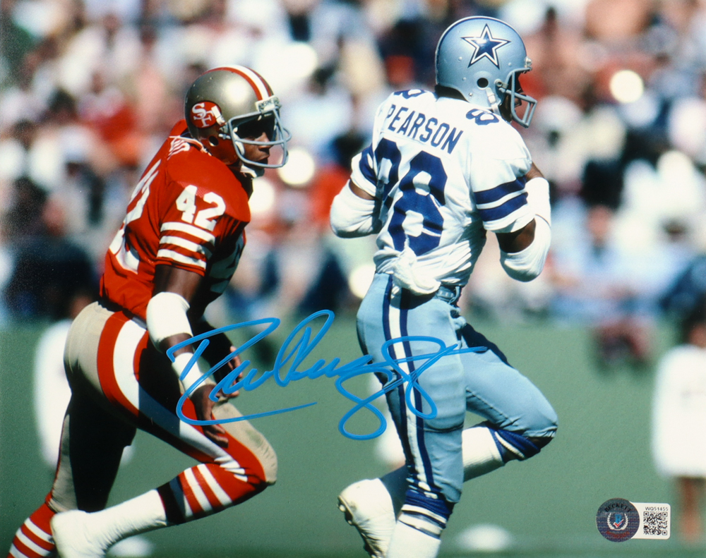 Drew Pearson Signed Cowboys 8x10 Photo (Beckett) | Pristine Auction