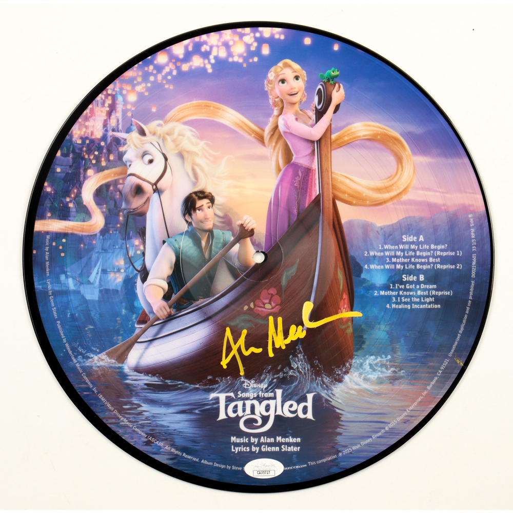 Alan Menken Signed "Tangled" Motion Picture Soundtrack Vinyl (JSA ...