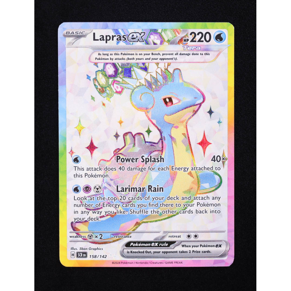 Lapras ex 2024 Pokemon Scarlet and Violet Stellar Crown #158 | Pristine ...