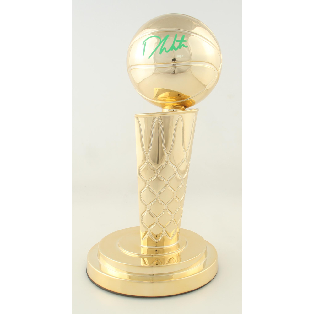 Derrick White Signed 2024 12" Replica Celtics NBA Championship Trophy ...