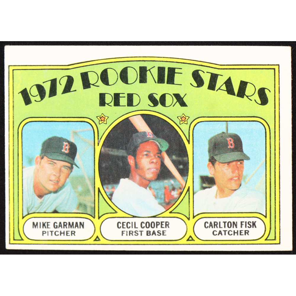 Mike Garman / Cecil Cooper / Carlton Fisk 1972 Topps Rookie Stars #79 ...
