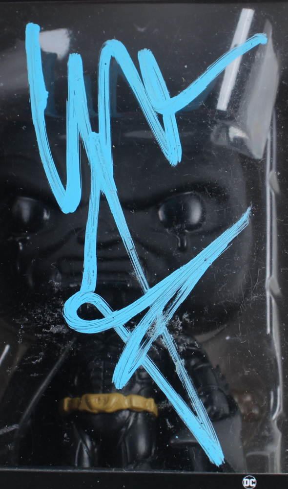 Christian Bale Signed "Batman Begins" #532 Fear Gas Batman Funko Pop ...