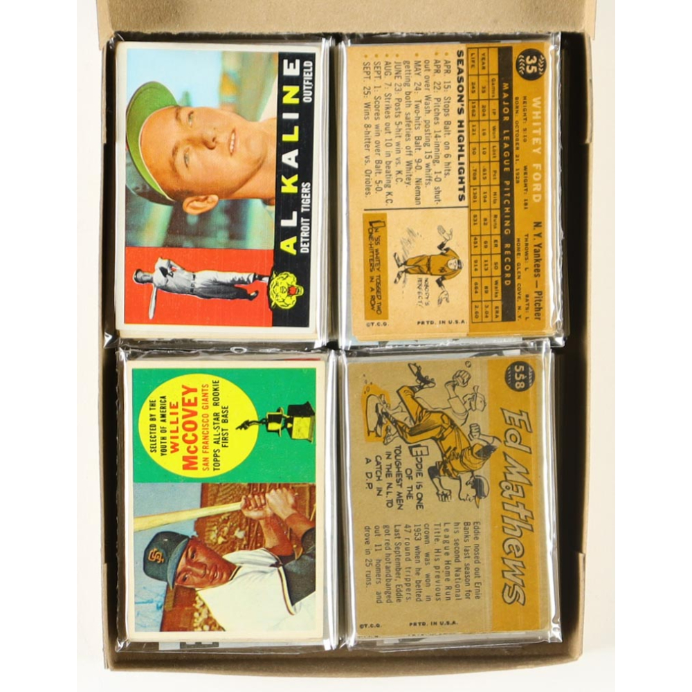 1960 Topps Baseball Cello Fun Pack Vending Box with (20) Packs ...