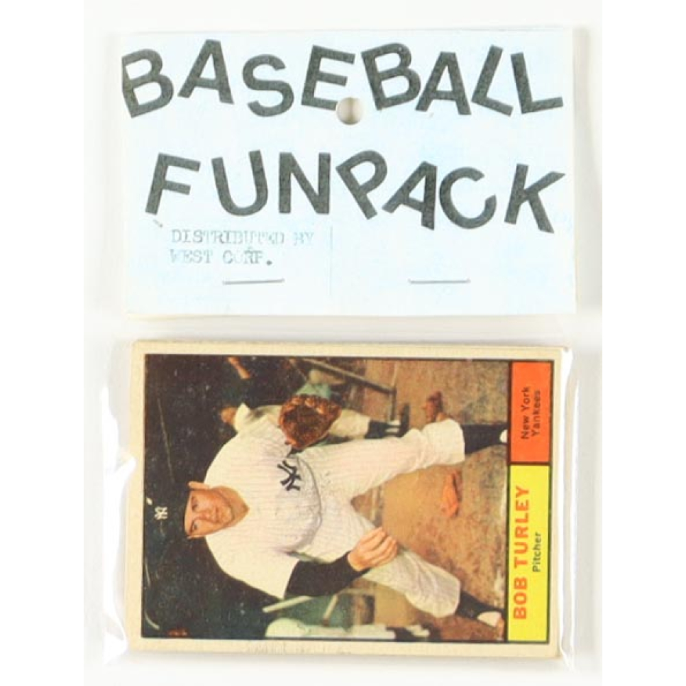 1961 Topps Baseball Card Fun Pack with (10) Cards | Pristine Auction