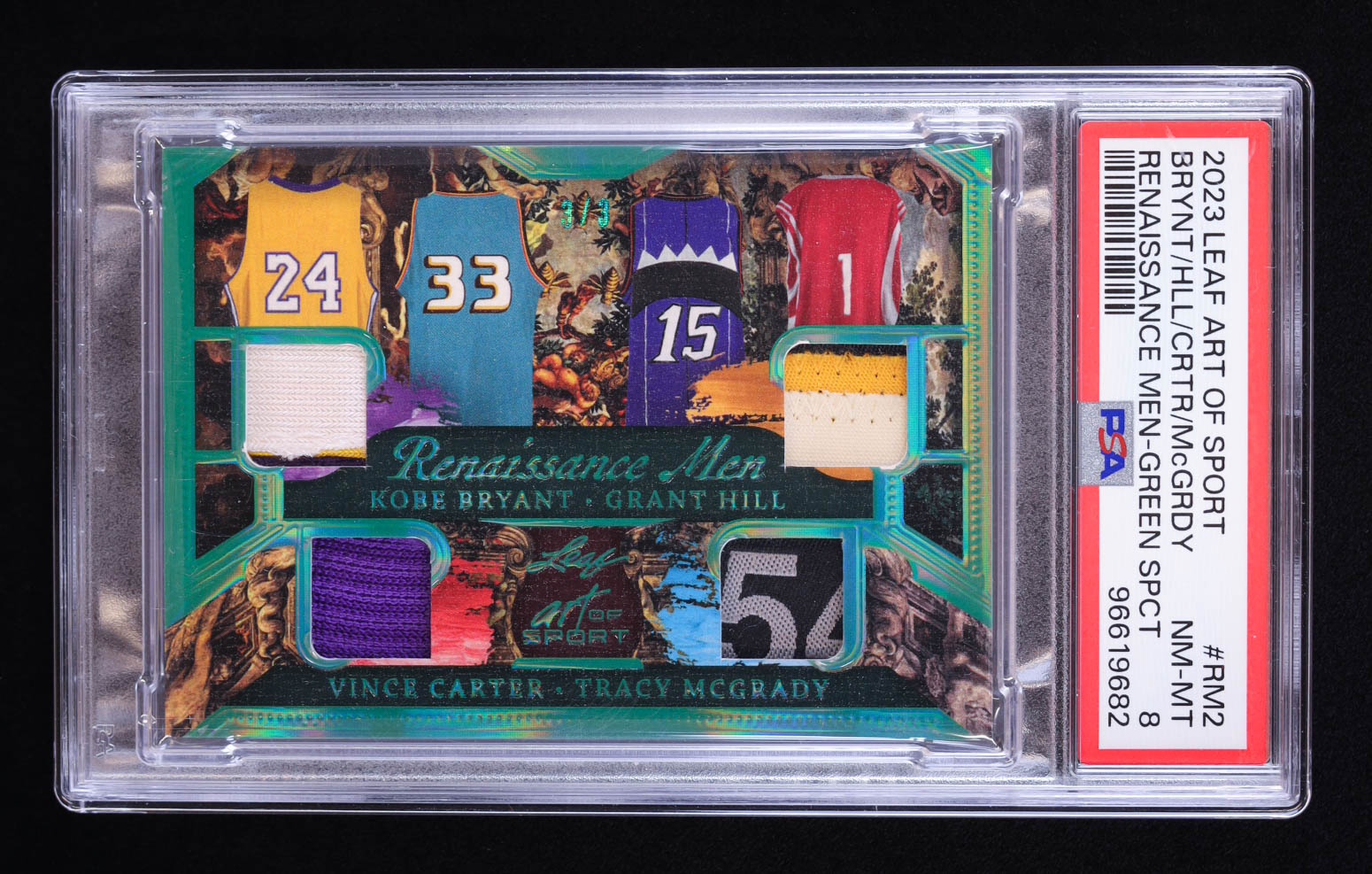 2023 Leaf Art of Sport Renaissance Men Green #RM2 Kobe Bryant / Grant ...